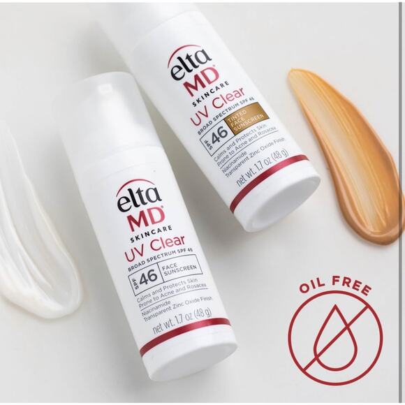 Elta Md | Skincare | Elta Md Uv Clear Face Sunscreen Spf 46 Oilfree Zinc Oxide | Poshmark